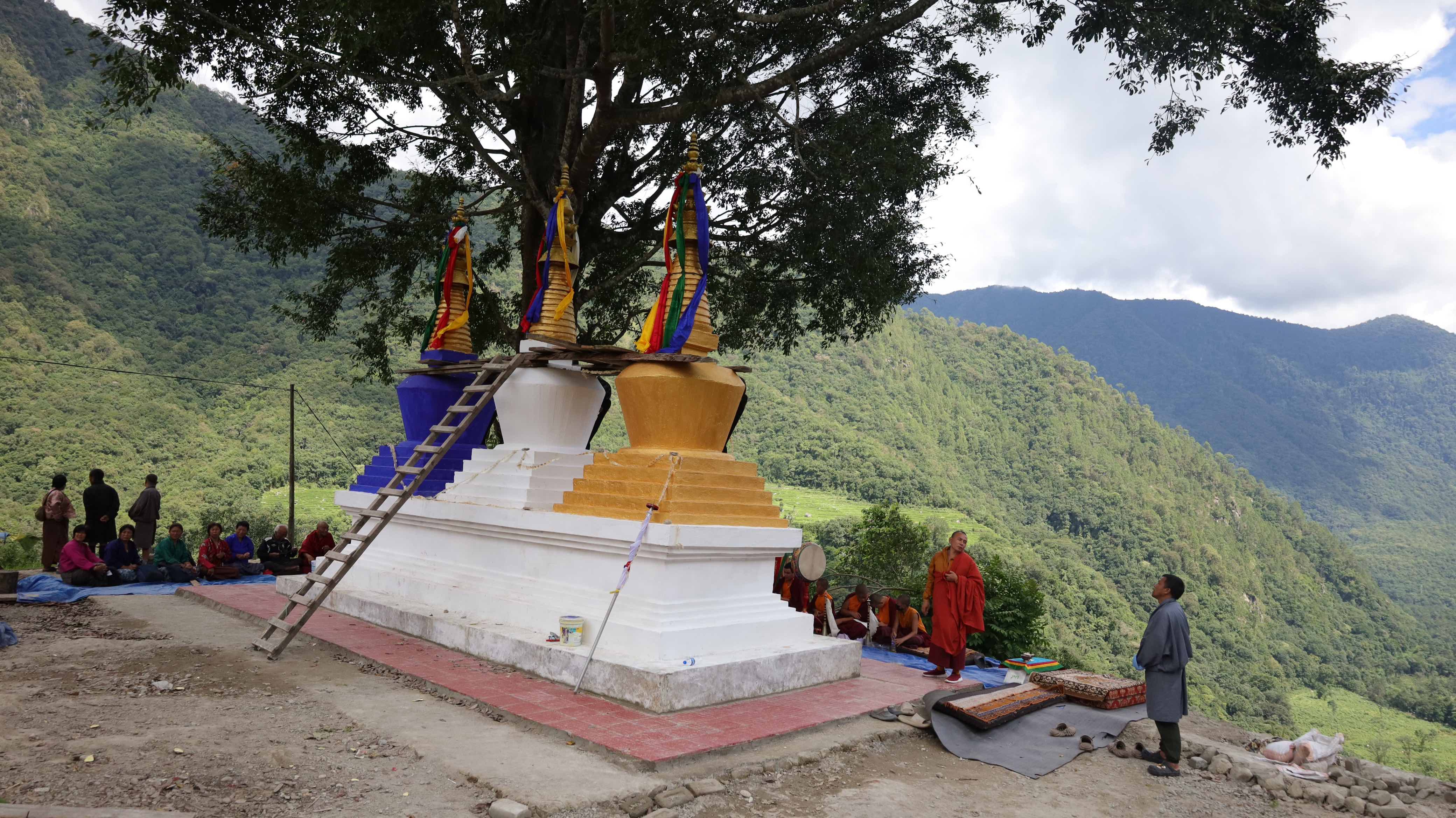 Building a stupa – Dorji Wangchuk